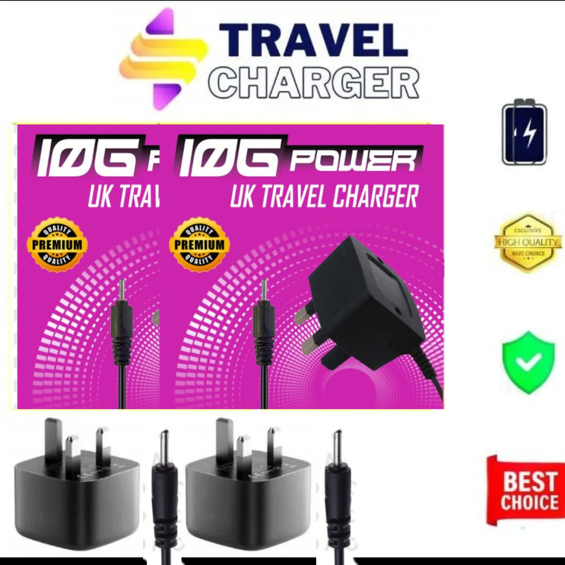 Power UK Travel N70 Charger - slitems.lk