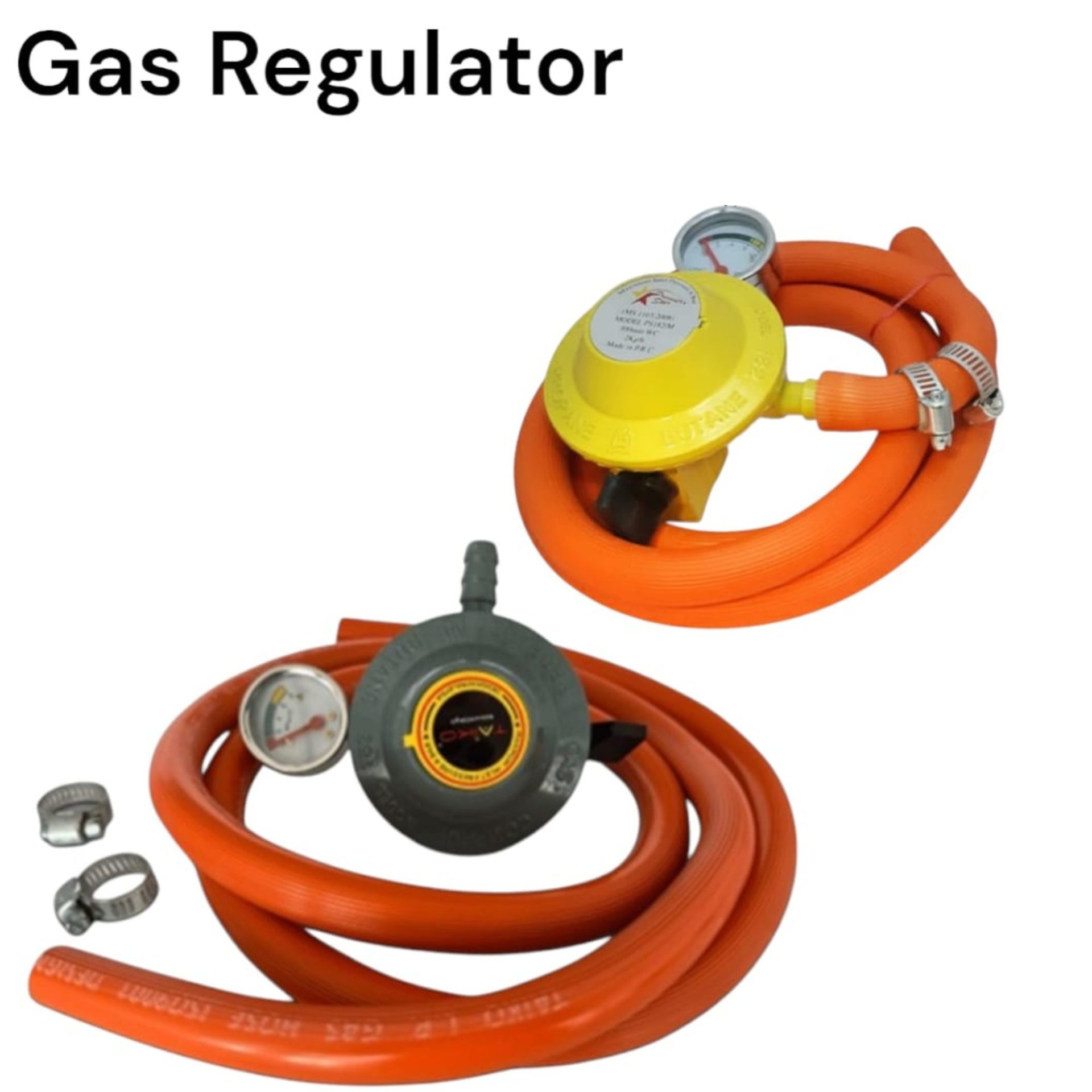 L.P Gas Regulator With Meter And Gas Hose - slitems.lk